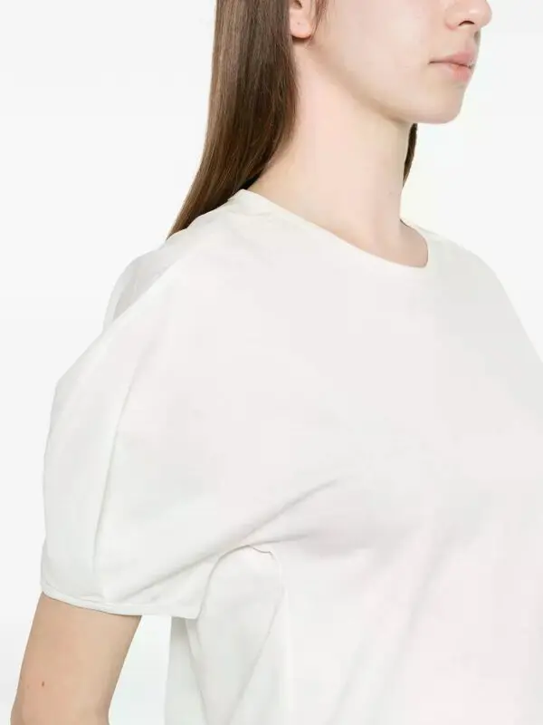 Herno Pleated Short-sleeve T-shirt - White