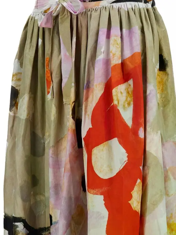 DANIELA GREGIS Floral-print Midi Skirt