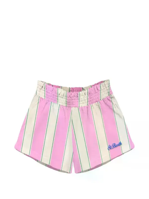 MC2 SAINT BARTH Maeve Striped Mini Shorts