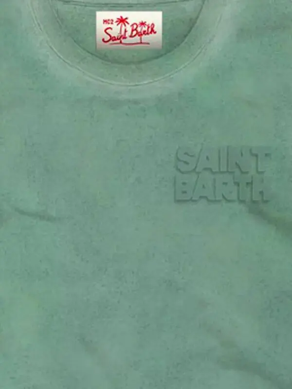 MC2 SAINT BARTH Portofino Logo-embossed T-shirt - Green