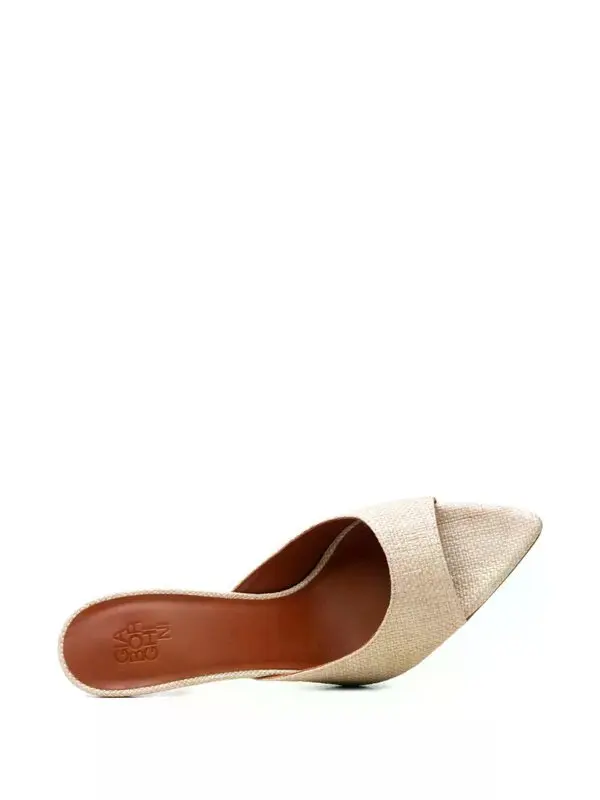 GIABORGHINI Point-toe Raffia Sandals