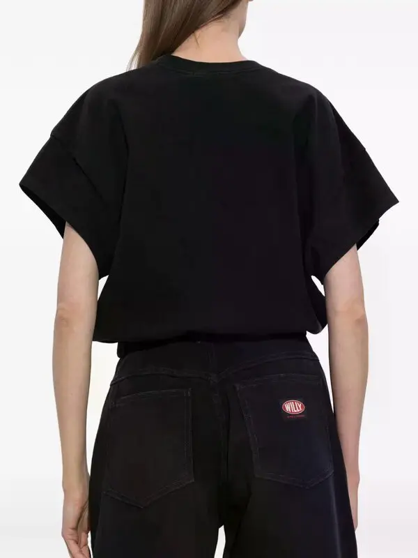 WILLY CHAVARRIA Short Sleeve Graphic Print Bodysuit