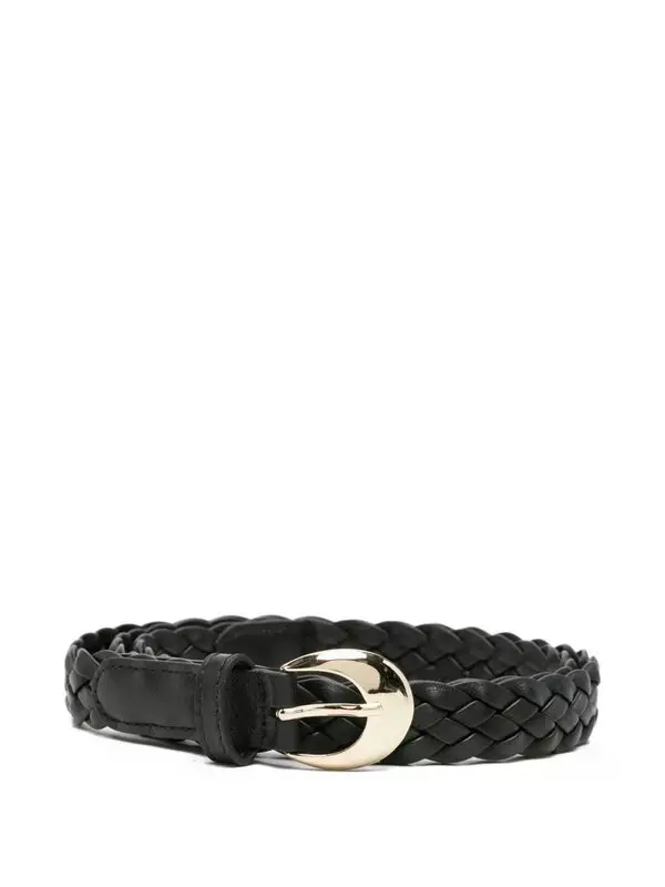 Tagliatore Braided Buckle Belt - Black