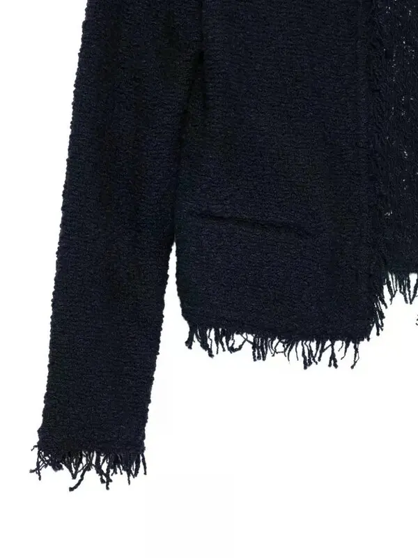 IRO PARIS Frayed Jacket - Blue