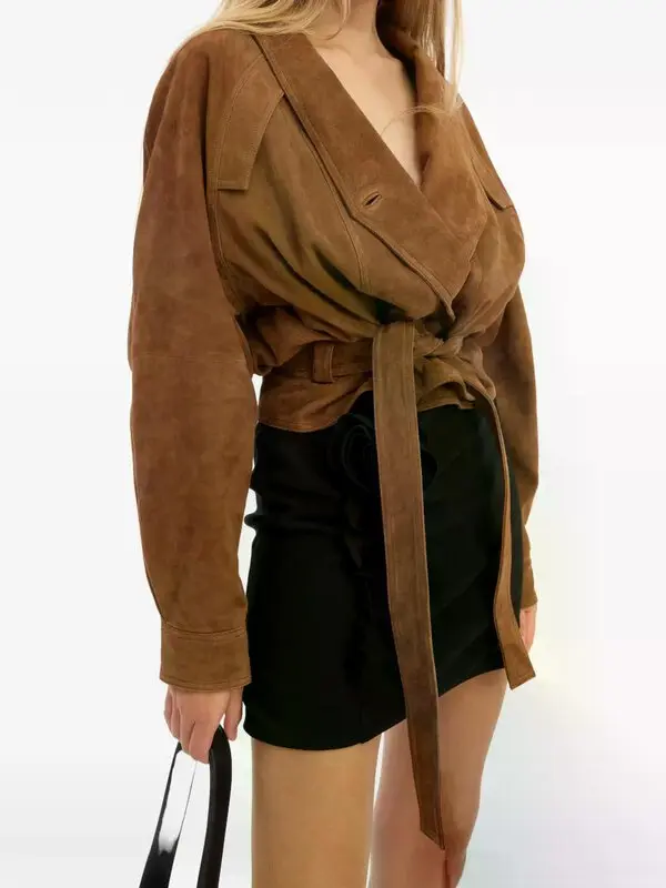 ROTATE BY BIRGER CHRISTENSEN Suede Jacket