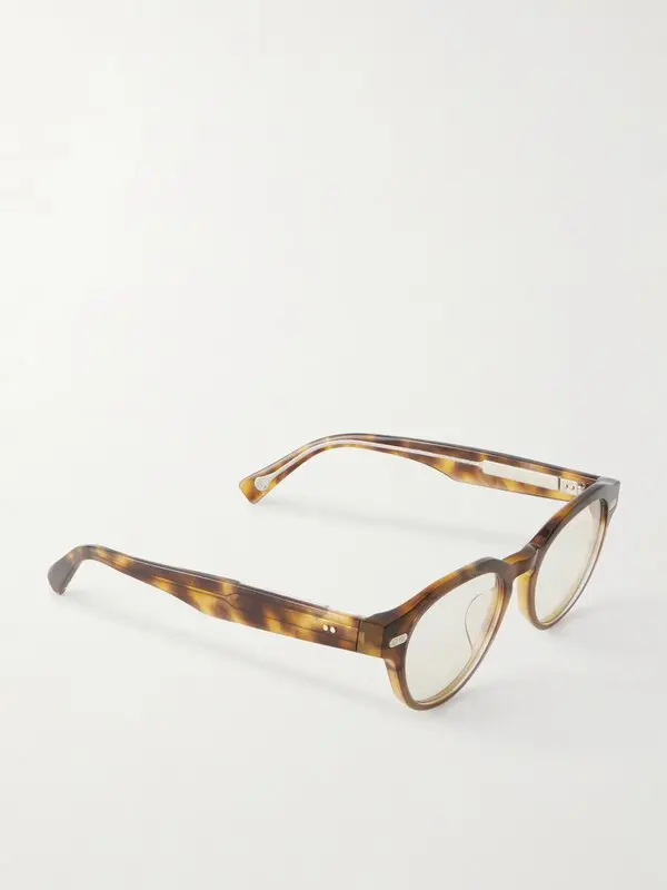 Brunello Cucinelli Round Frame Acetate Glasses - Brown