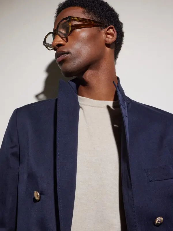 Brunello Cucinelli Round Frame Acetate Glasses - Brown