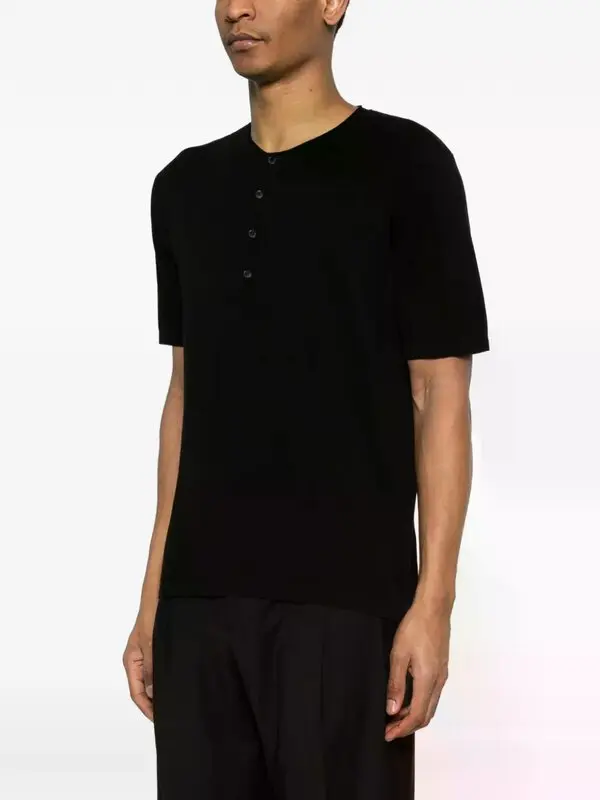 ROBERTO COLLINA Button Knitwear - Black