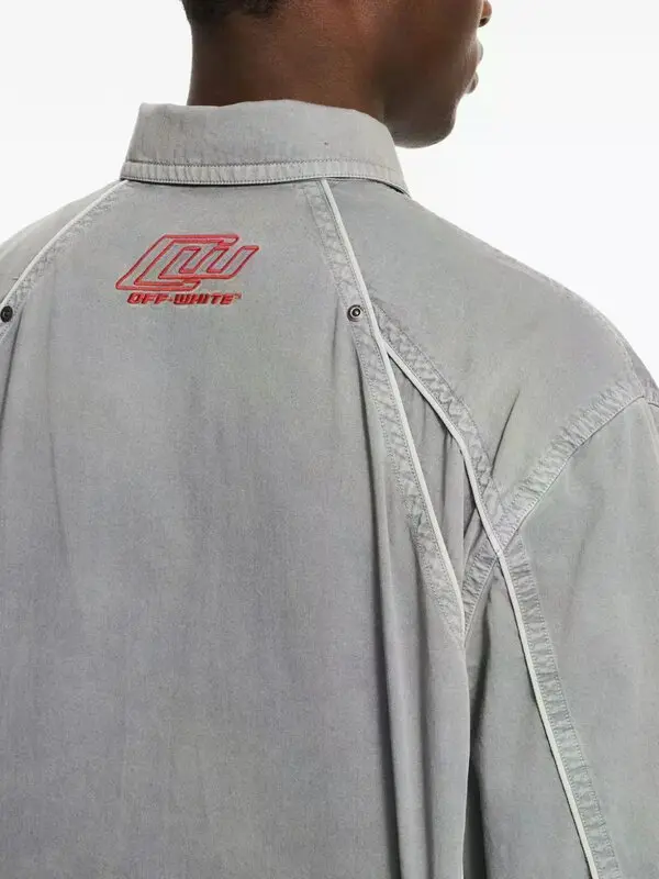 Off-White Piping Overshirt - Grey