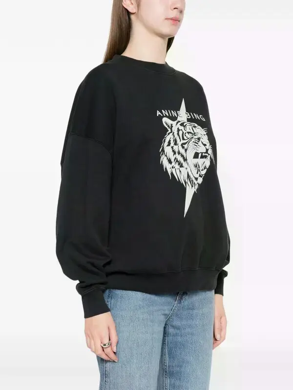 ANINE BING Tiger Graphic Sweatshirt