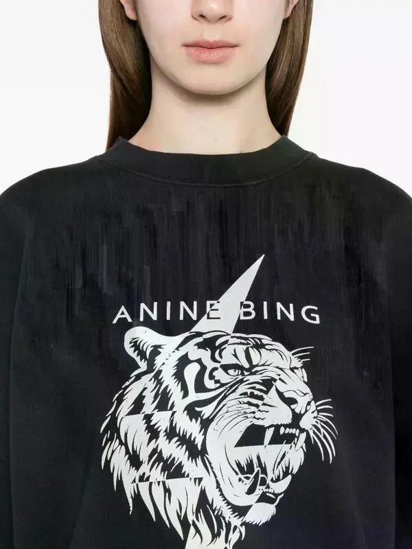 ANINE BING Tiger Graphic Sweatshirt