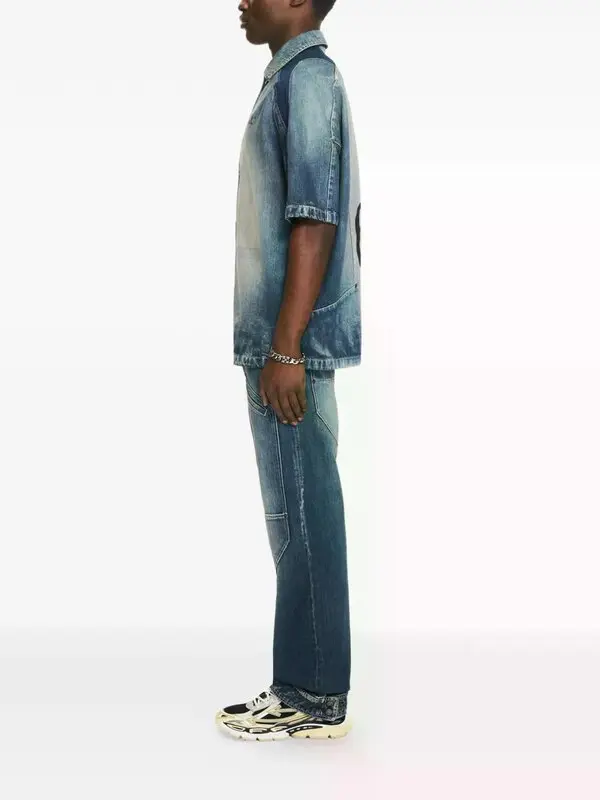 Off-White Cherry Short-sleeve Denim Shirt