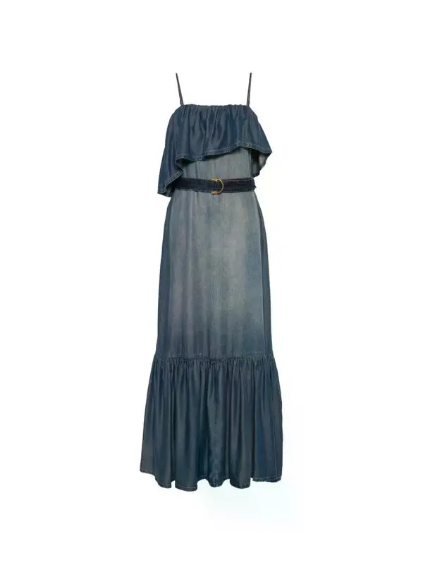 Pinko Denim Maxi Dress - Blue