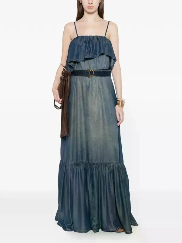 Pinko Denim Maxi Dress