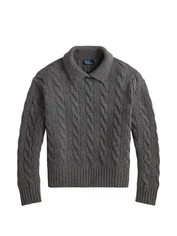 Polo Ralph Lauren Cable-knit Polo-collar Wool Sweater