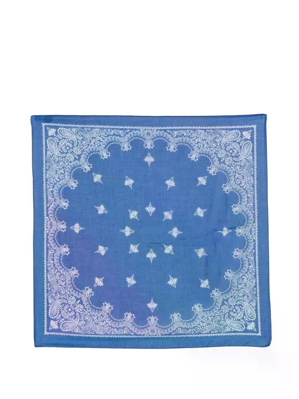 Destin Cot Carre Paisley Floral Scarf