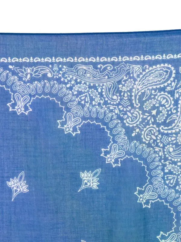 Destin Cot Carre Paisley Floral Scarf