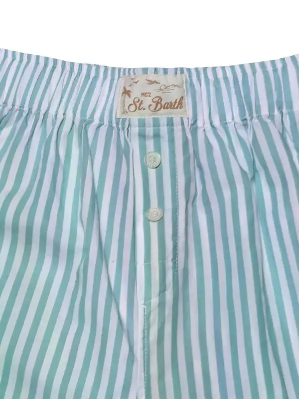 MC2 SAINT BARTH Striped Shorts - Blue