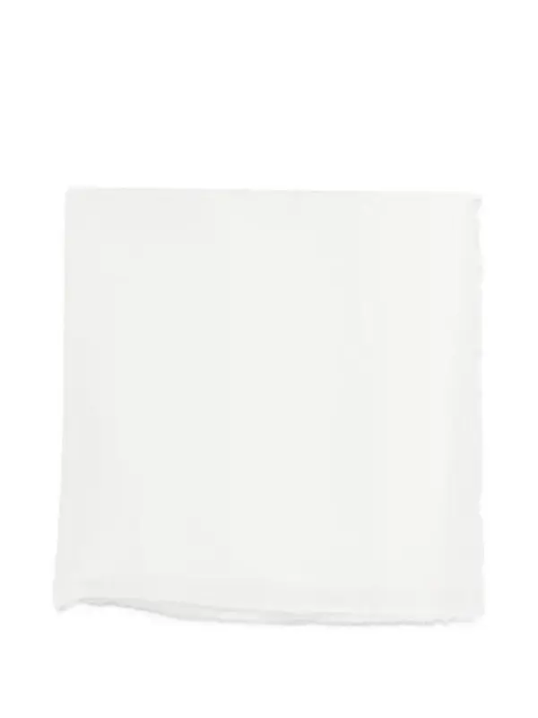 Destin Nikika Quadra Frayed Scarf - White