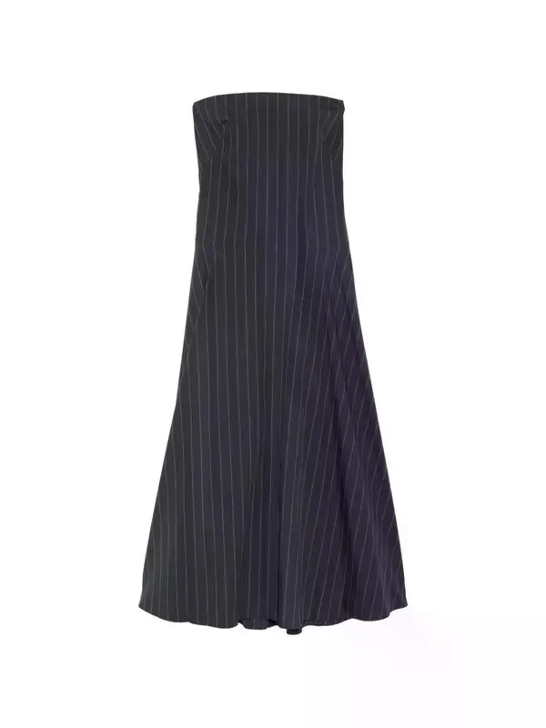 ST. AGNI Rouleau Striped Maxi Dress