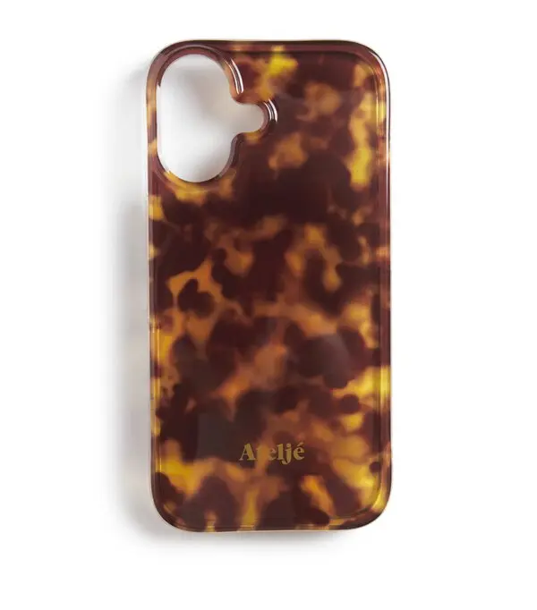 ATELJE Tortoiseshell Iphone 14 Pro Case - Brown