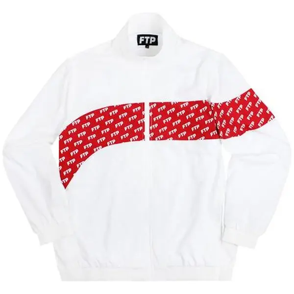 FTP Allover Panel Track Jacket - White