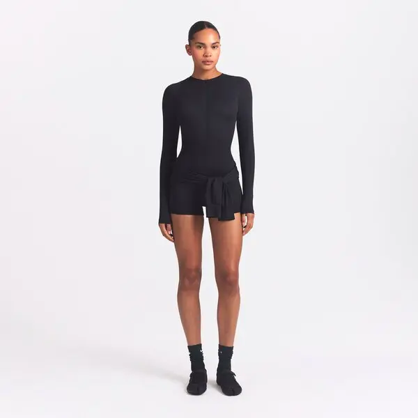 SKIMS Nike Airy Long Sleeve Onesie - Obsidian