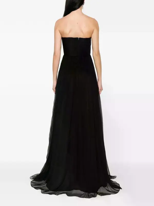 M.MARQUISE Ines Embellished Strapless Maxi Dress