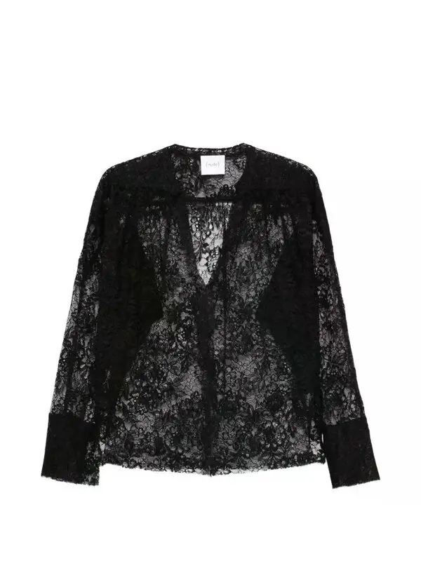 NUDE Lace Blouse - Black