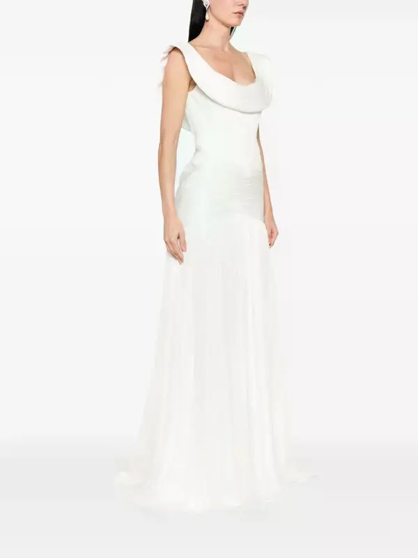 M.MARQUISE Elva Draped Maxi Dress