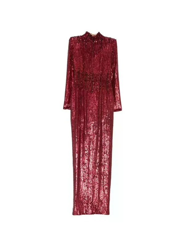 M.MARQUISE Sequin Embellished Maxi Dress - Red