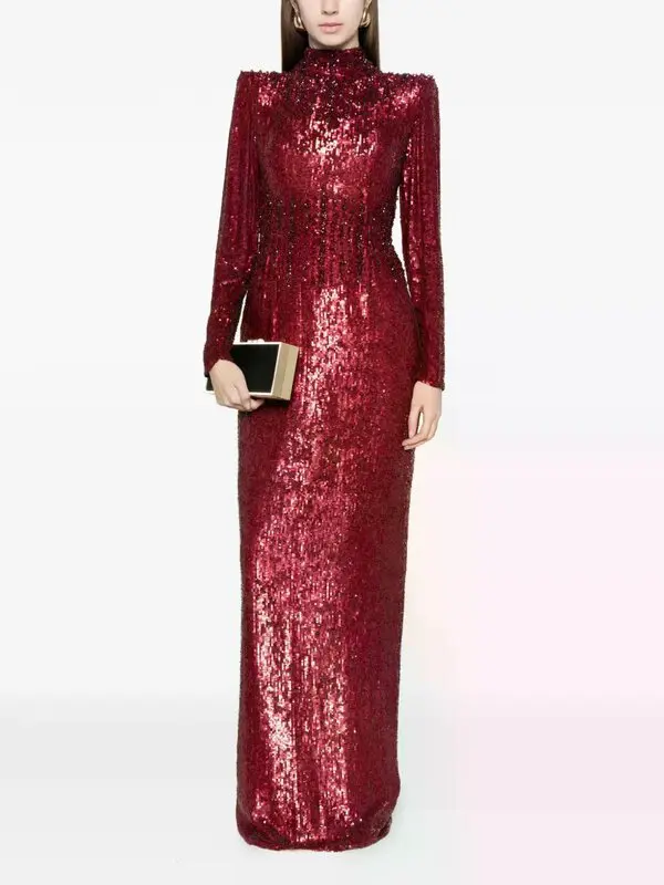 M.MARQUISE Sequin Embellished Maxi Dress