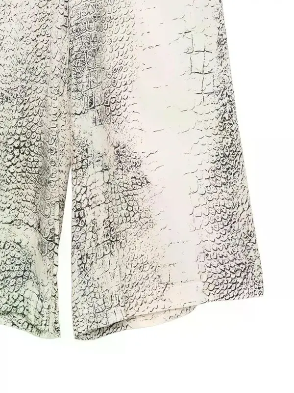 NUDE Animal-print Wide Leg Trousers