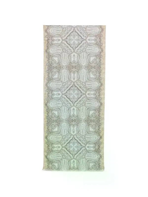 DELL'OGLIO Salina Paisley Scarf - Neutrals