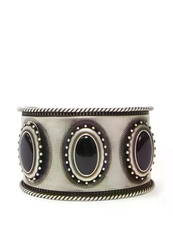 ANN DEMEULEMEESTER Engraved Cuff Bracelet - Silver