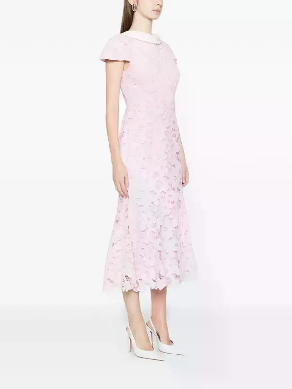 SELF-PORTRAIT Lace Scoop-back Midi Dress