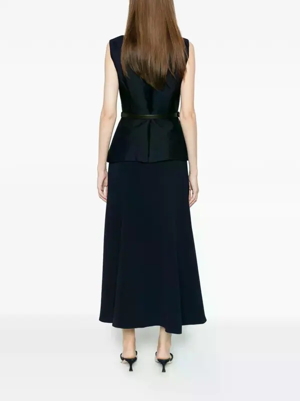 SELF-PORTRAIT Ruffle-trim Belted Dress