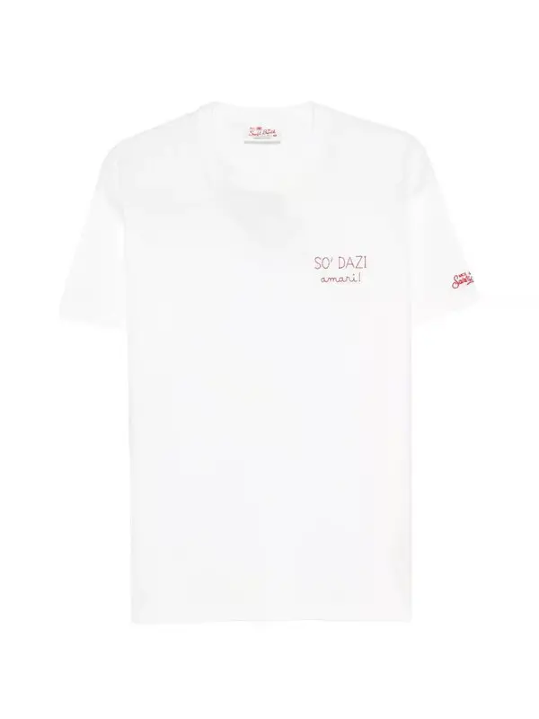 MC2 SAINT BARTH Portofino Logo-embroidered T-shirt