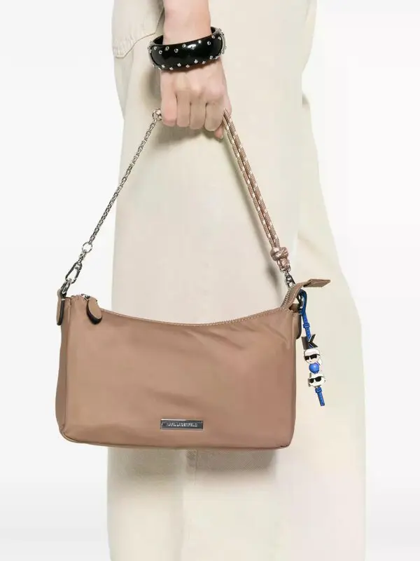 Karl Lagerfeld Ikon Karl And Choupette-charm Shoulder Bag