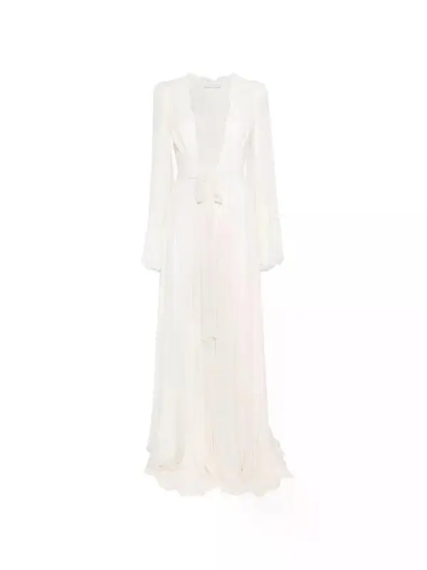 M.MARQUISE Clarisse Laced Robe - Neutrals