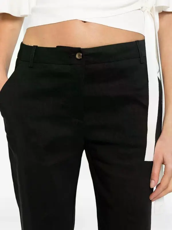 Pinko Bello Straight-leg Trousers - Black