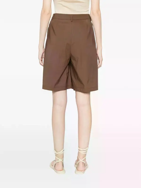 Alpha Studio Pleated Tailored Shorts