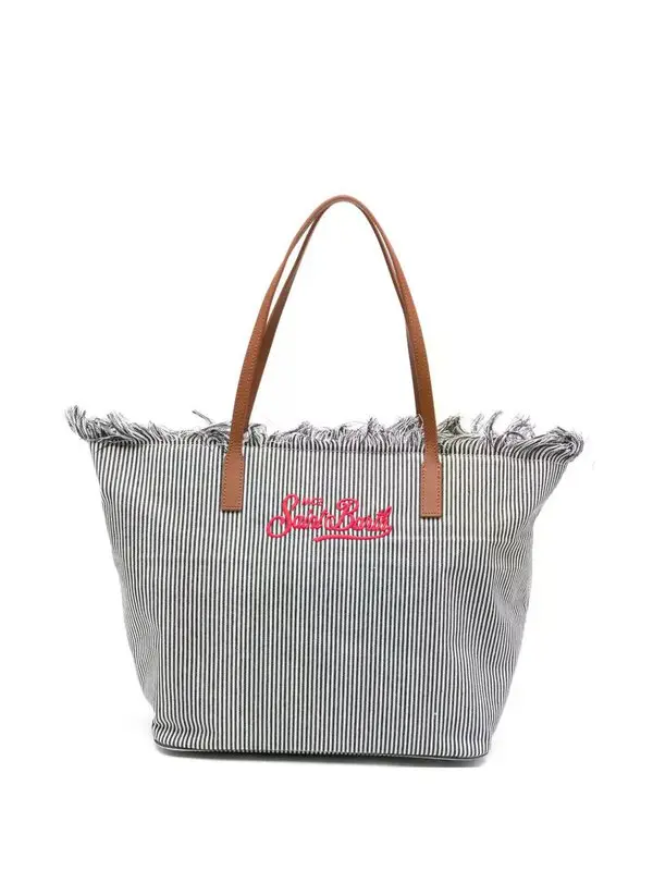 MC2 SAINT BARTH City Stripe-pattern Tote Bag - Black