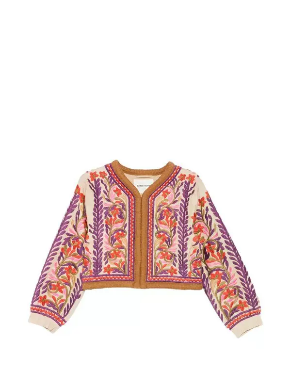 Antik Batik Suna Embroidered Jacket - Neutrals