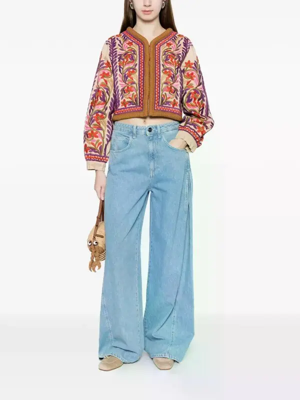 Antik Batik Suna Embroidered Jacket - Neutrals
