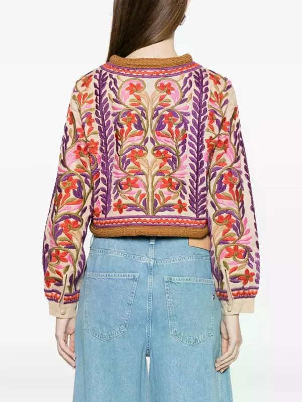 Antik Batik Suna Embroidered Jacket - Neutrals