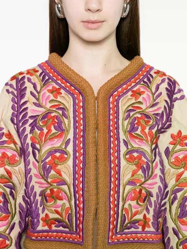 Antik Batik Suna Embroidered Jacket - Neutrals