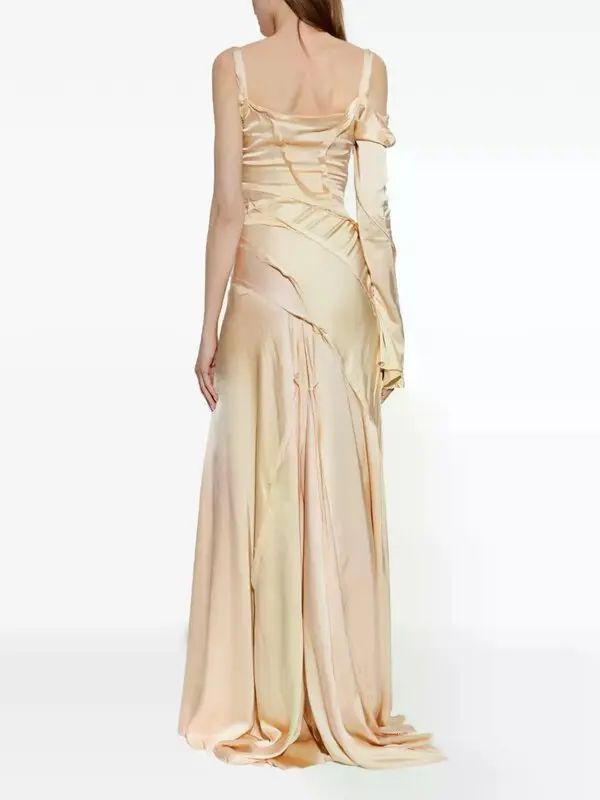 blumarine gold dress Blumarine A/W 2001 Metallic Gold Guipure Lace Dress