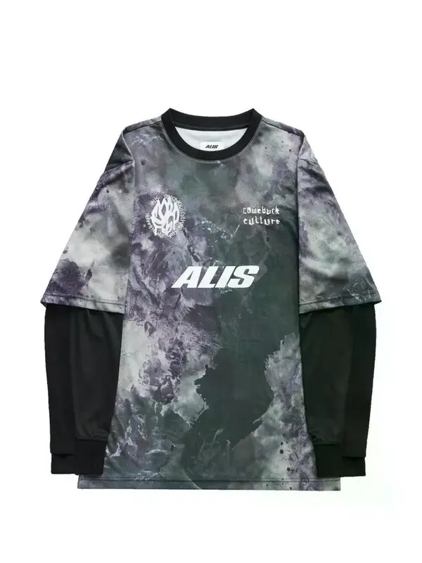 ALIS Layered Graphic Print Sweatshirt