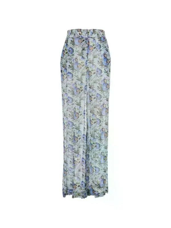 SEMICOUTURE Floral-print Palazzo Pants